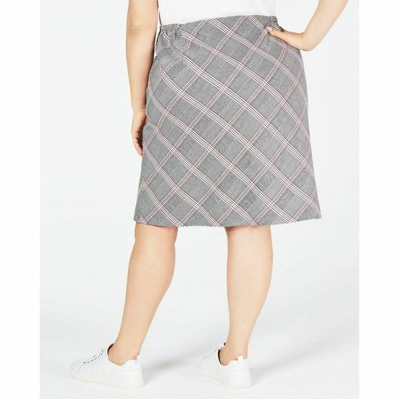 Bar III | Skirts | New Bar Iii Trendy Plus Size Plaid Skirt 2w | Poshmark